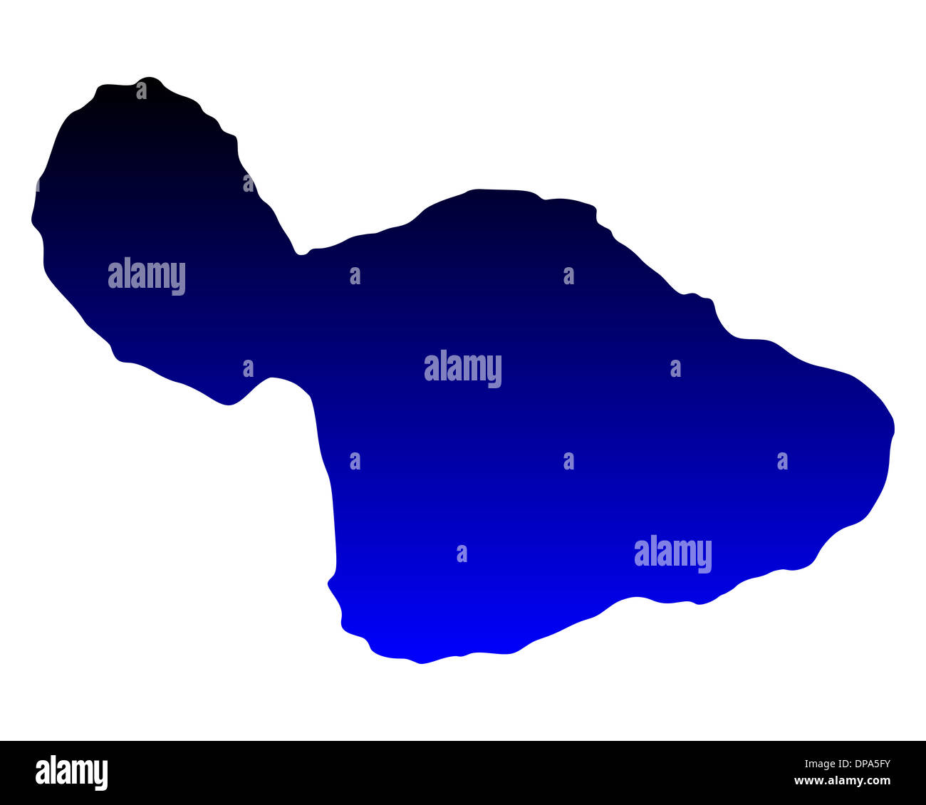 Map of Maui Stock Photo - Alamy