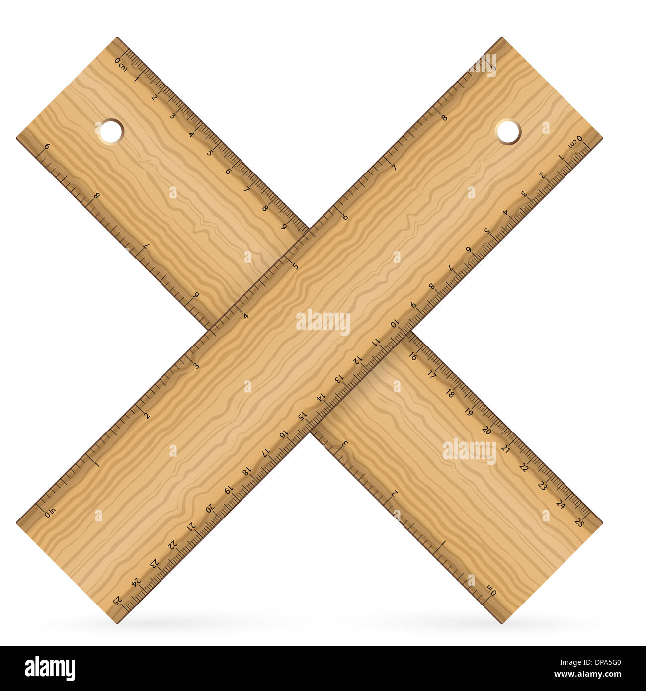 Rulers icon on a white background. Vector illustration Stock Photo - Alamy