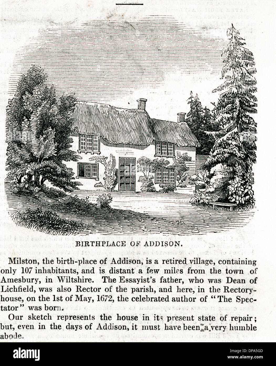 Joseph addison hi-res stock photography and images - Alamy