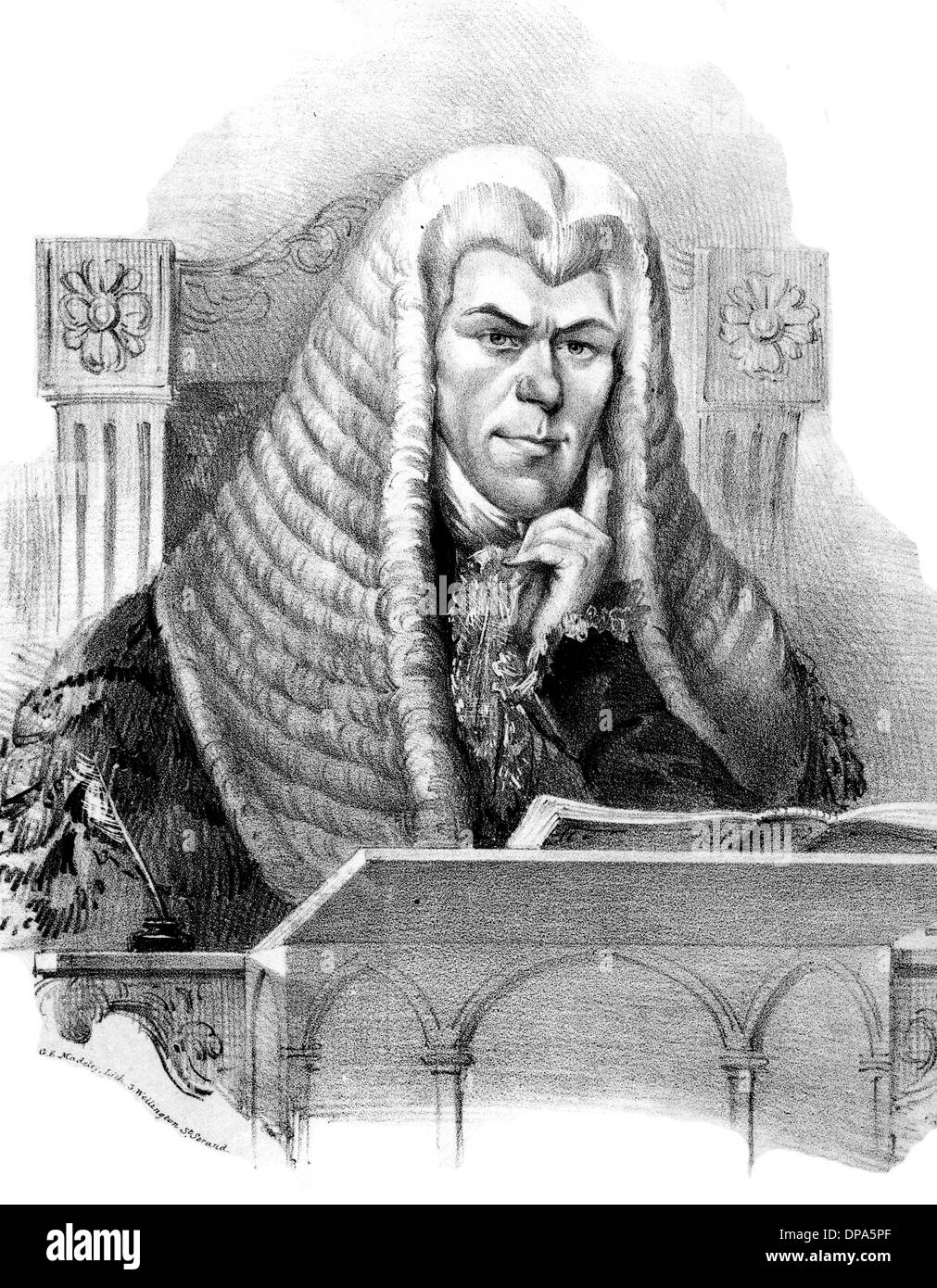 Judge bench wig hi-res stock photography and images - Alamy