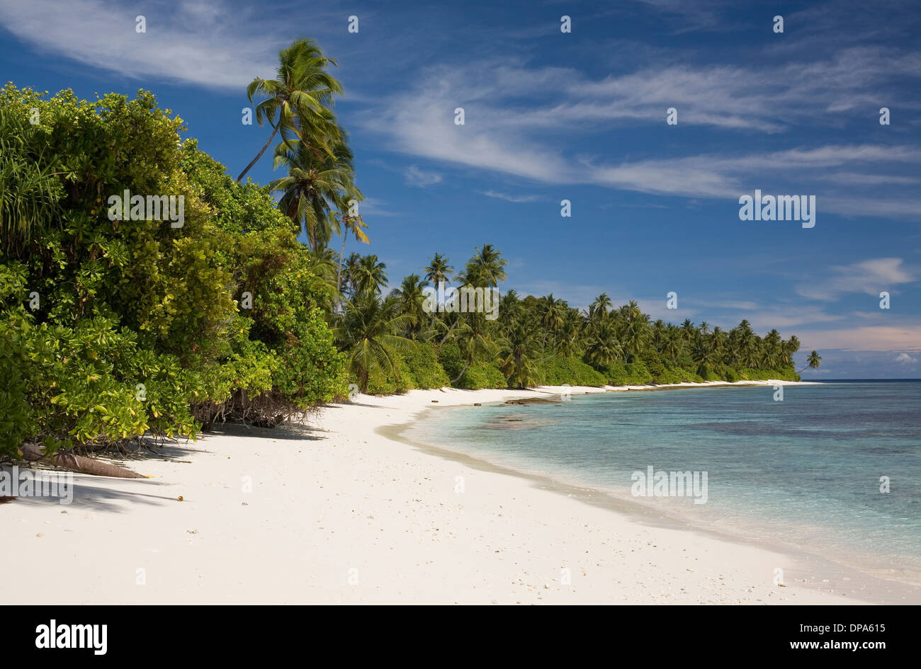 The deserted beaches of Laamu Atoll, The Maldives Stock Photo - Alamy