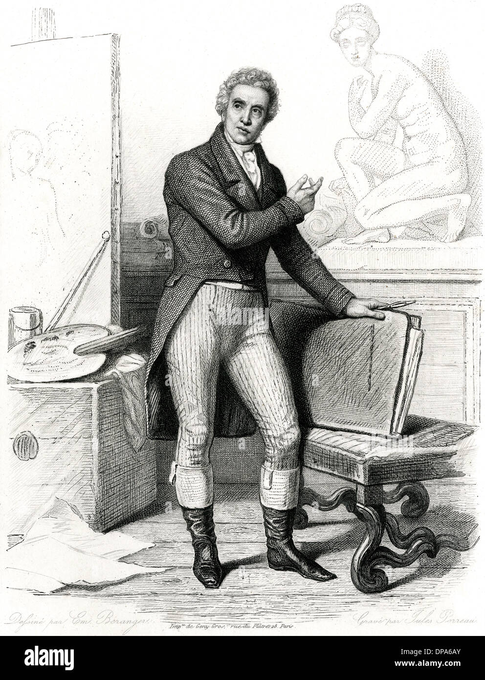 The studio of jacques louis david hi-res stock photography and images ...