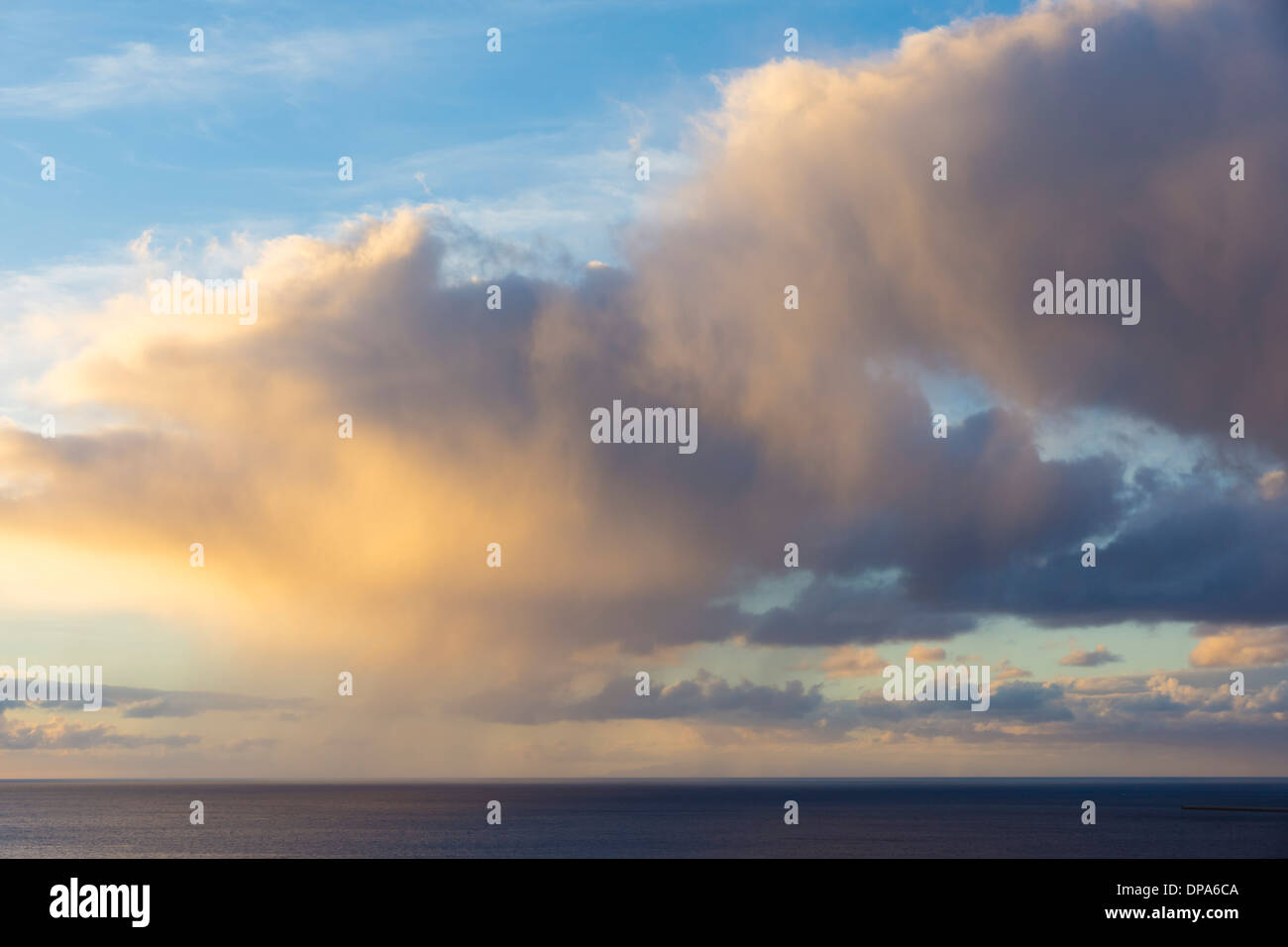 Tenerife, Canary Islands - a painterly sky over the Atlantic Stock ...