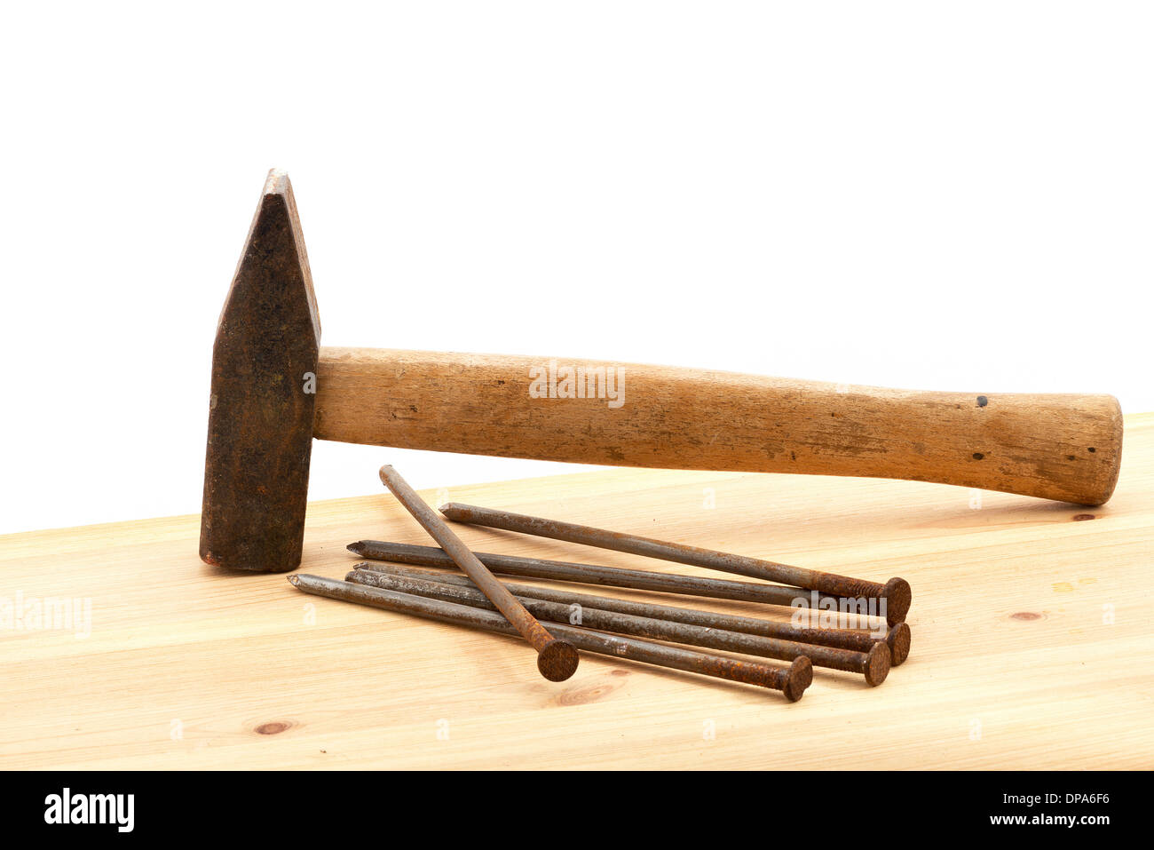 hammer and nails Stock Photo - Alamy