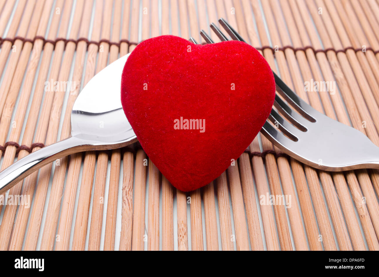Fork spoon love hi-res stock photography and images - Alamy
