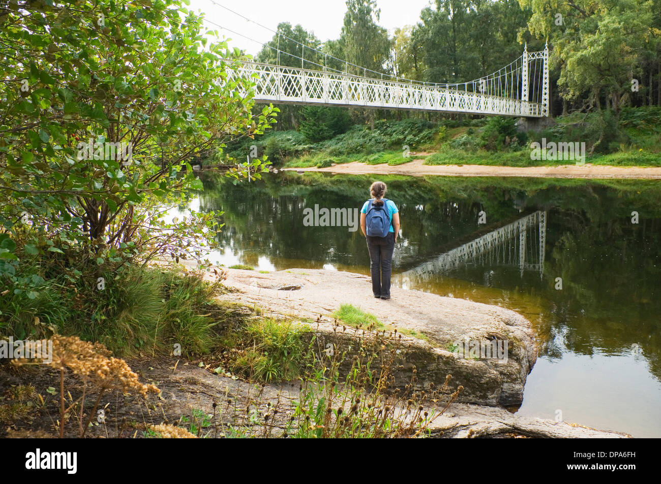 Cambus o' May bridge - Victorian suspension bridge over the River Dee ...