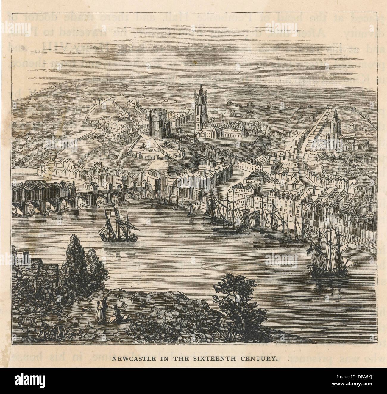 Newcastle upon Tyne - 16th century Stock Photo - Alamy