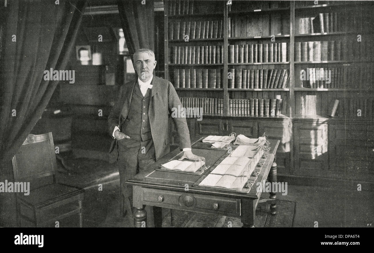 Thomas alva edison his library hi-res stock photography and images - Alamy