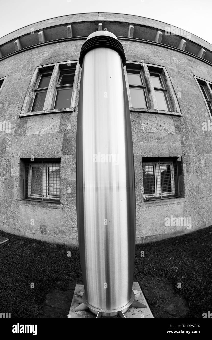 fish eye shoot of a silver tube Stock Photo - Alamy
