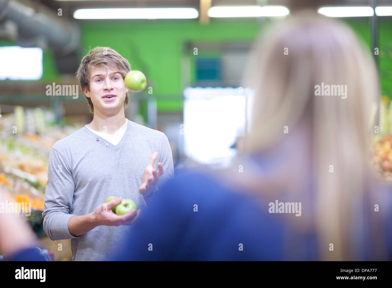 Man apple in front face hi-res stock photography and images - Alamy