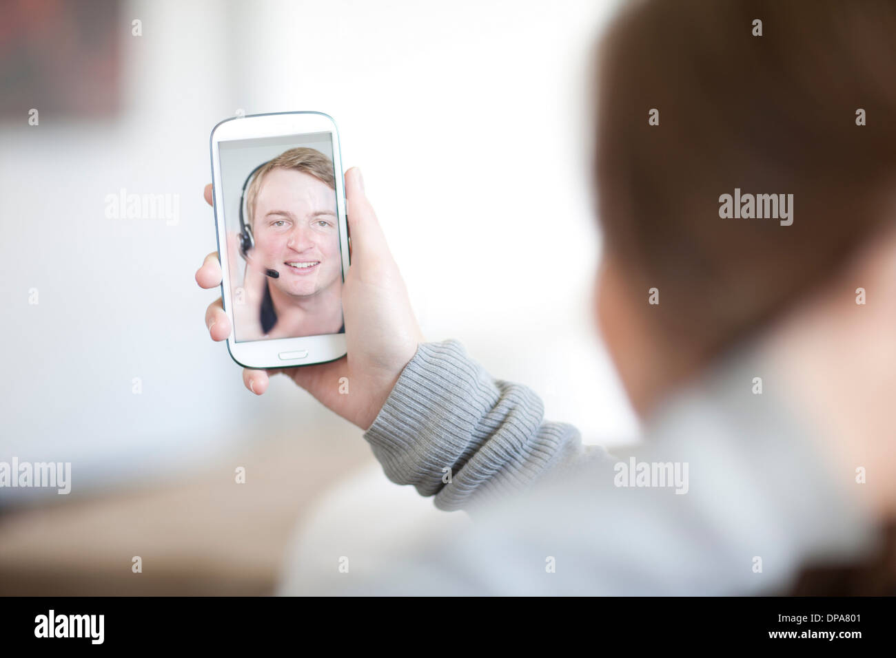 Couple making video call using hi-res stock photography and images - Alamy