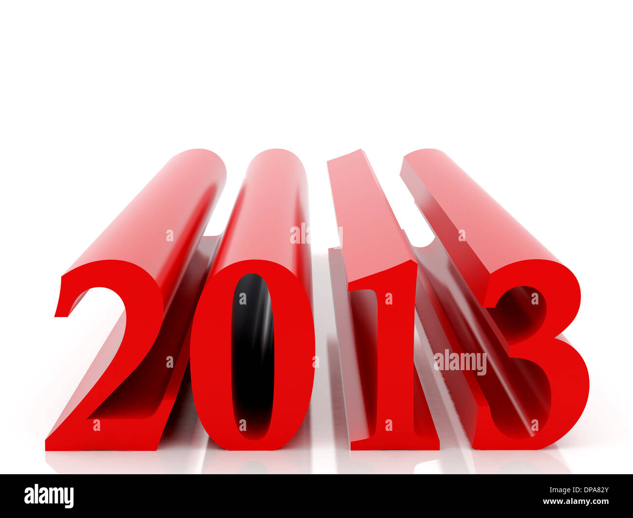 New 2013 year card. High resolution image. 3d rendered illustration ...