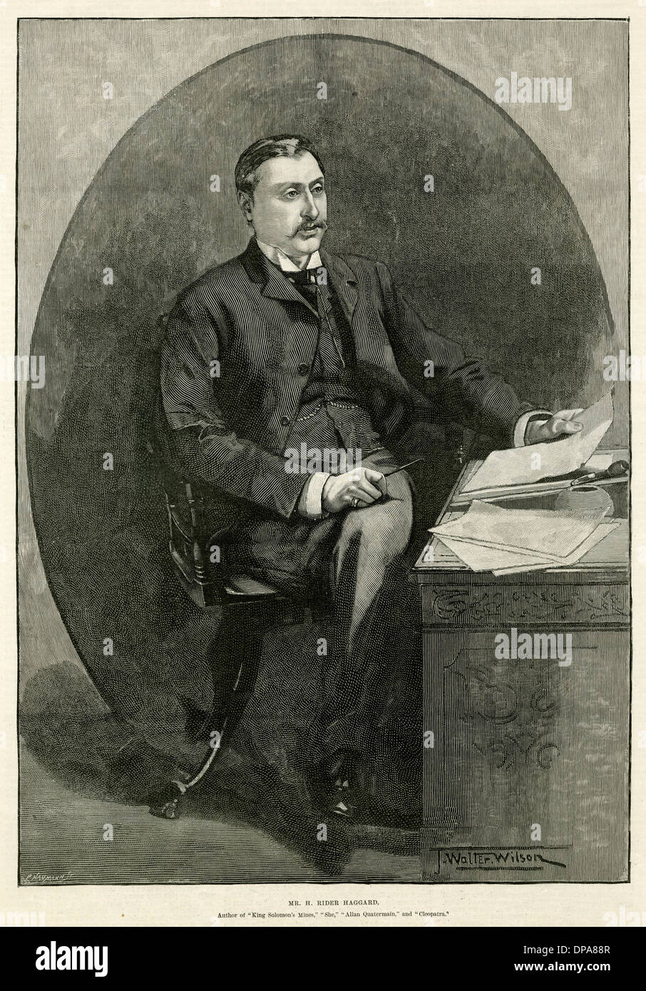 SIR HENRY RIDER HAGGARD Stock Photo - Alamy