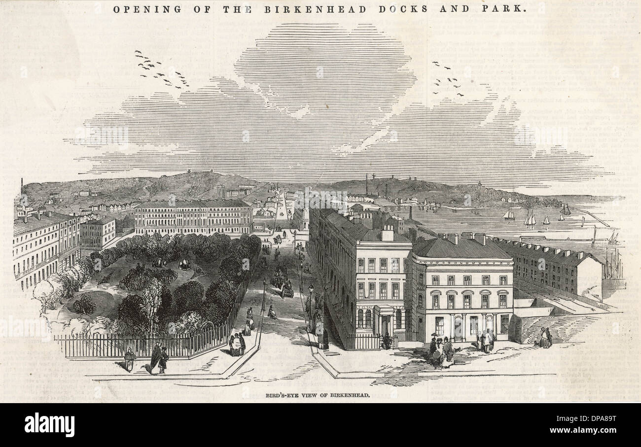 BIRKENHEAD PARK OPENED Stock Photo - Alamy