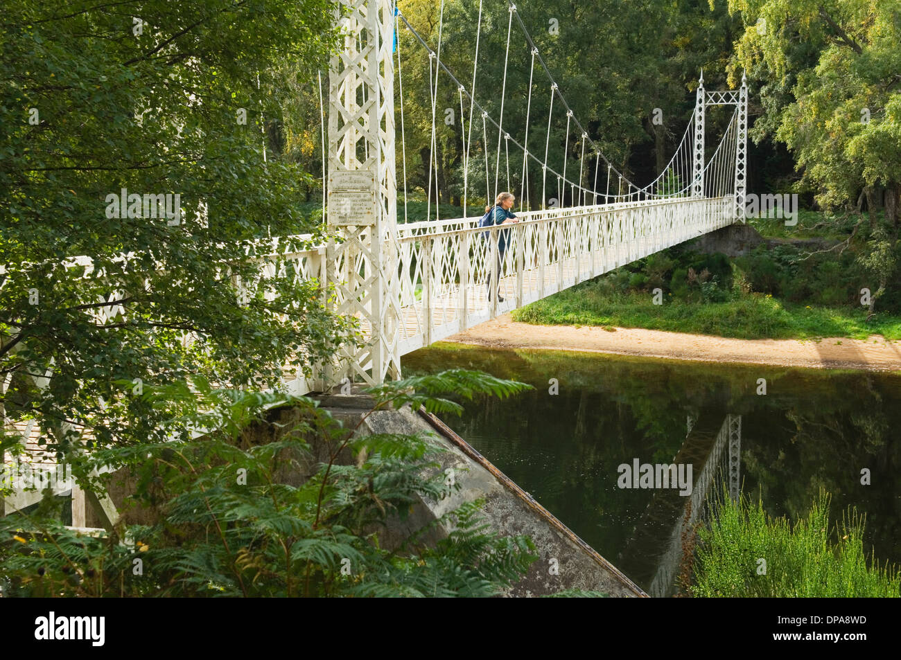 Cambus o' May bridge - Victorian suspension bridge over the River Dee ...