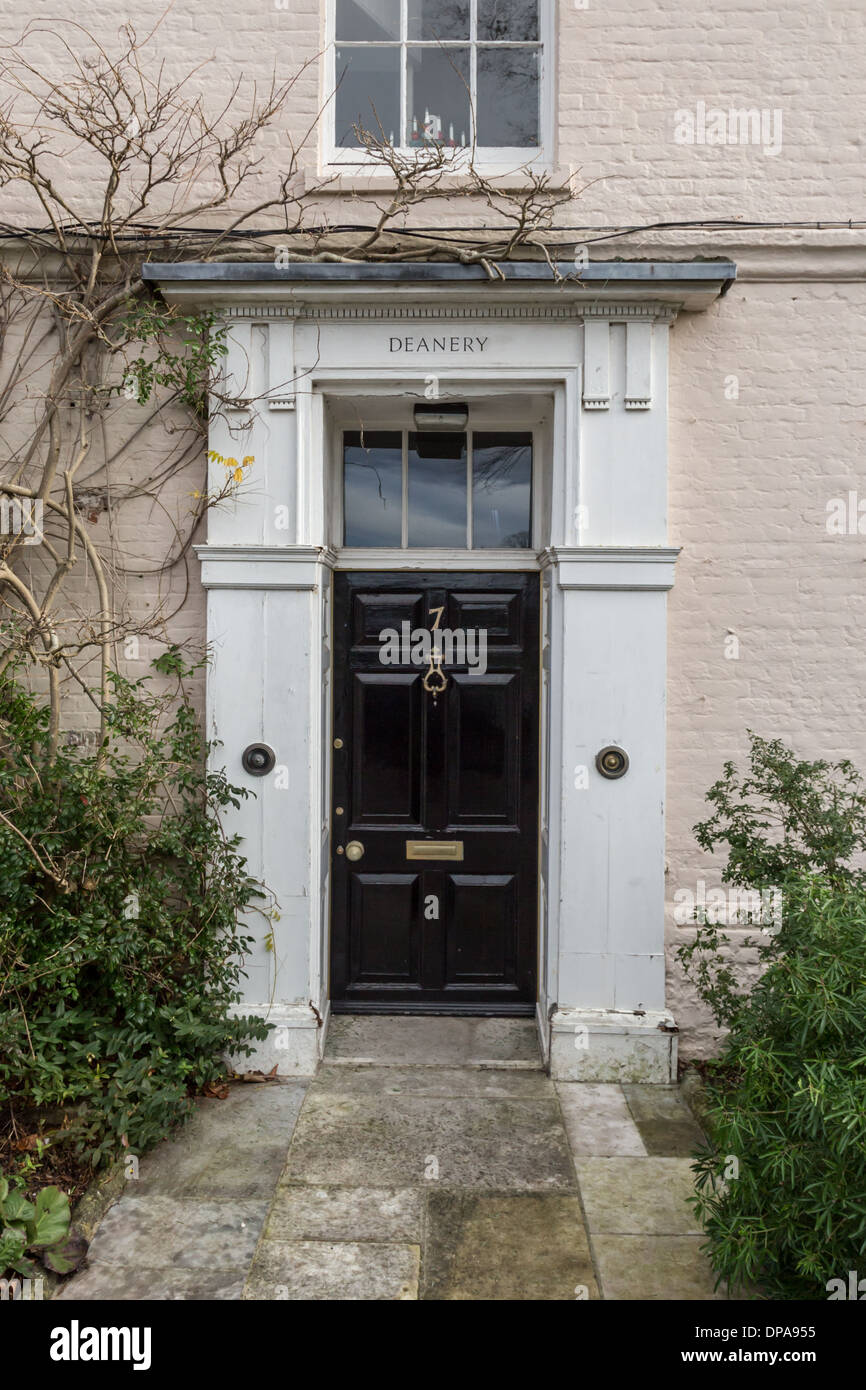 Traditional front door in UK Stock Photo - Alamy