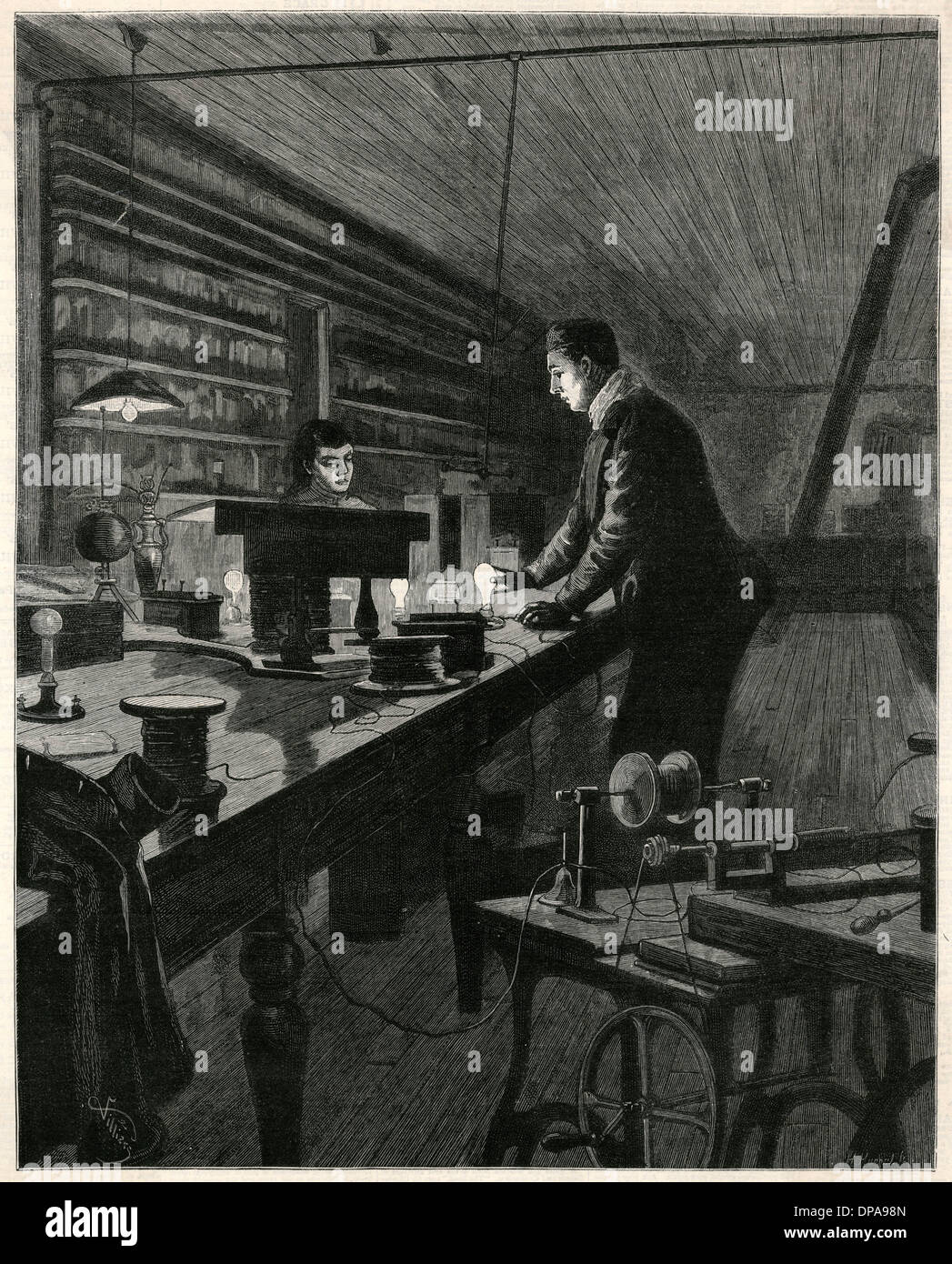 Thomas alva edison lab hi-res stock photography and images - Alamy