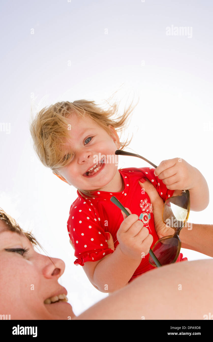 Mother Holding Baby Over Shoulder High Resolution Stock Photography and ...