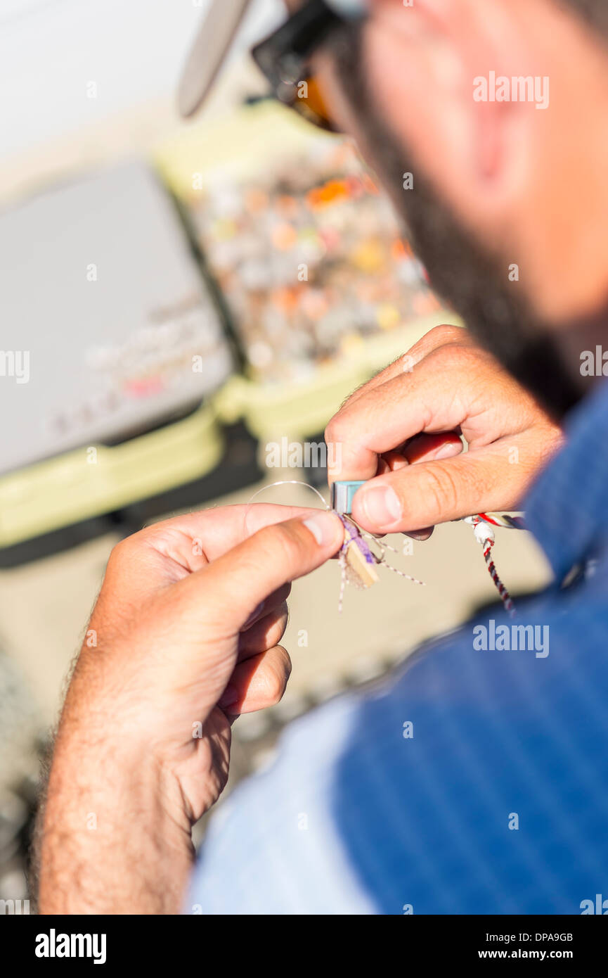 Tying fly hi-res stock photography and images - Alamy