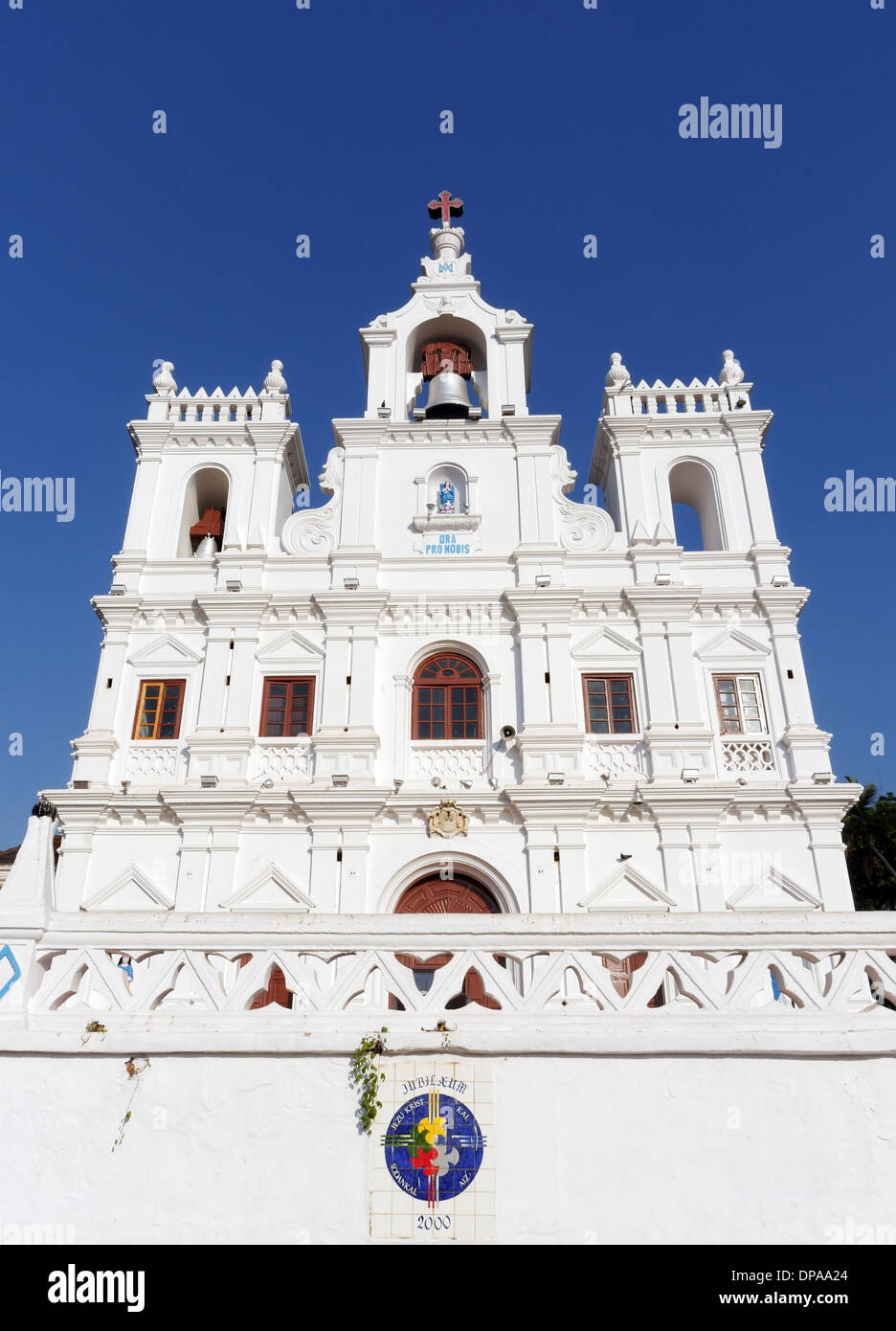 Our Lady of Immaculate Conception church in Panjim, Goa, India Stock ...
