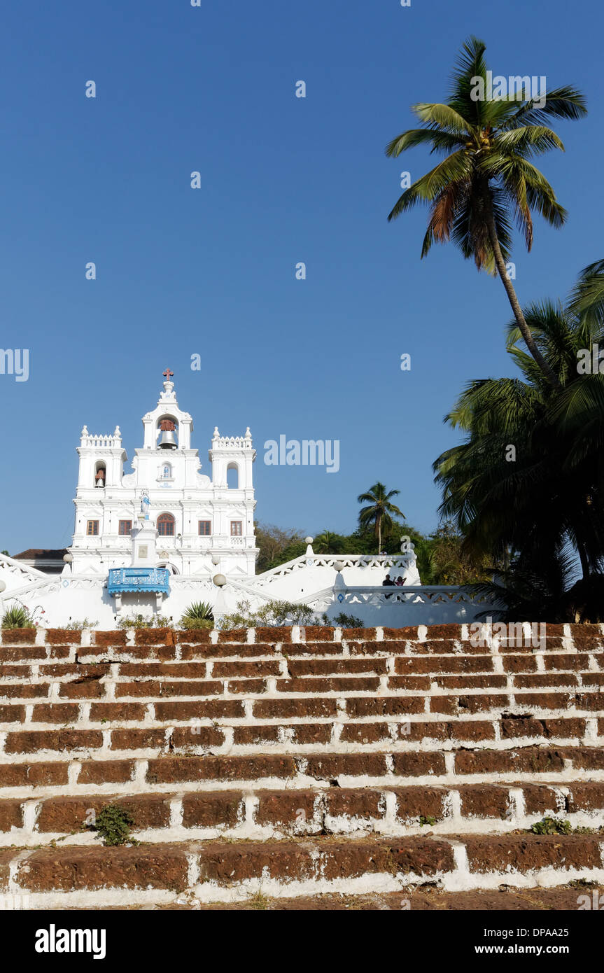 Our Lady of Immaculate Conception church in Panjim, Goa, India Stock ...