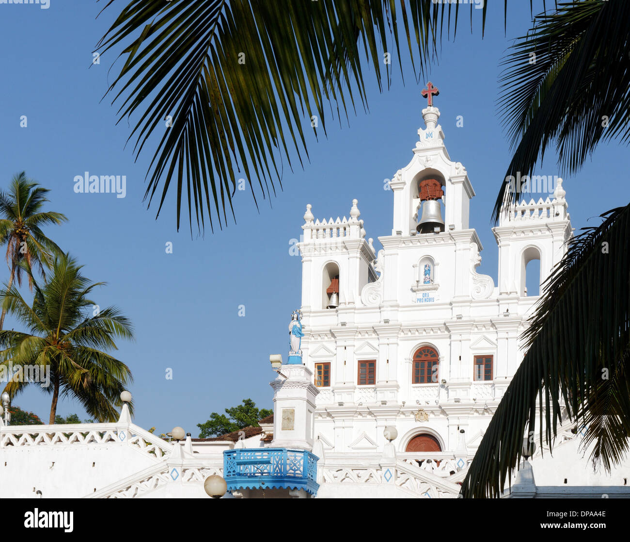 Our Lady of Immaculate Conception church in Panjim, Goa, India Stock ...