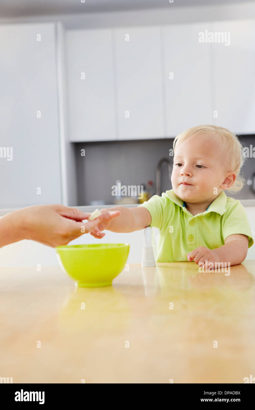 Boy and snack hi-res stock photography and images - Alamy