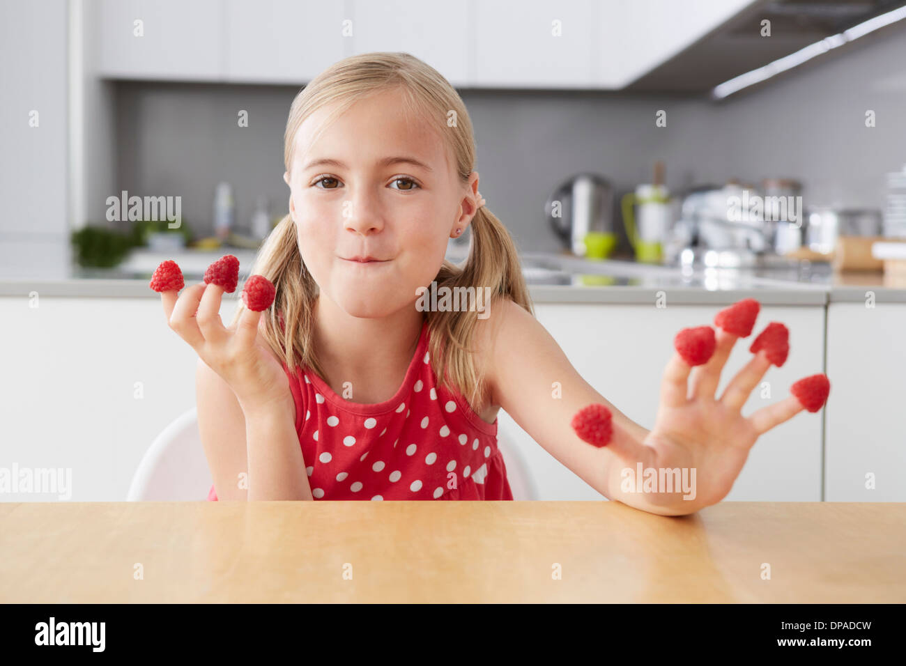 Girl healthy eating blond hi-res stock photography and images - Alamy
