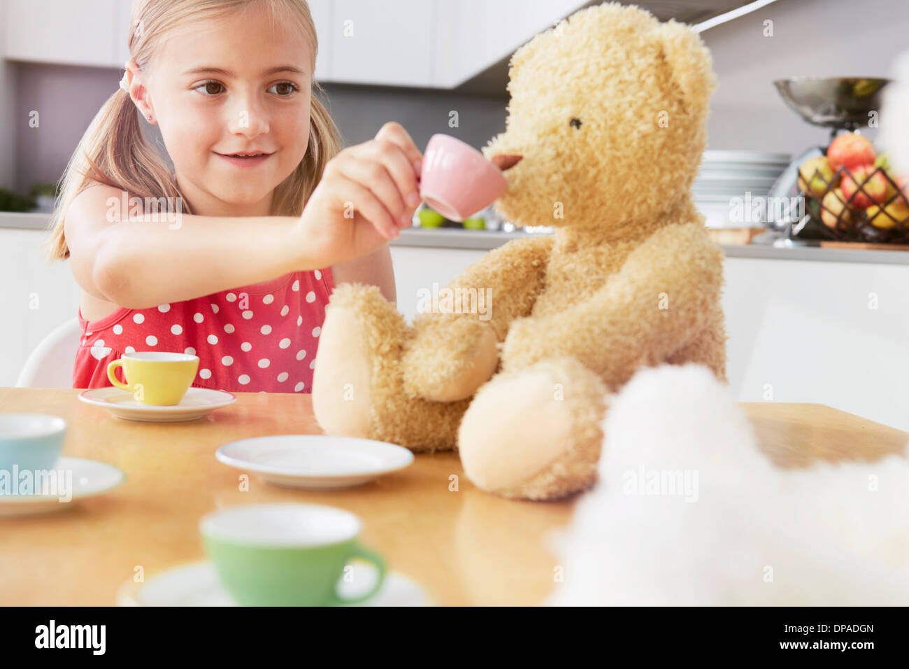 Teddy bear having tea hi-res stock photography and images - Alamy