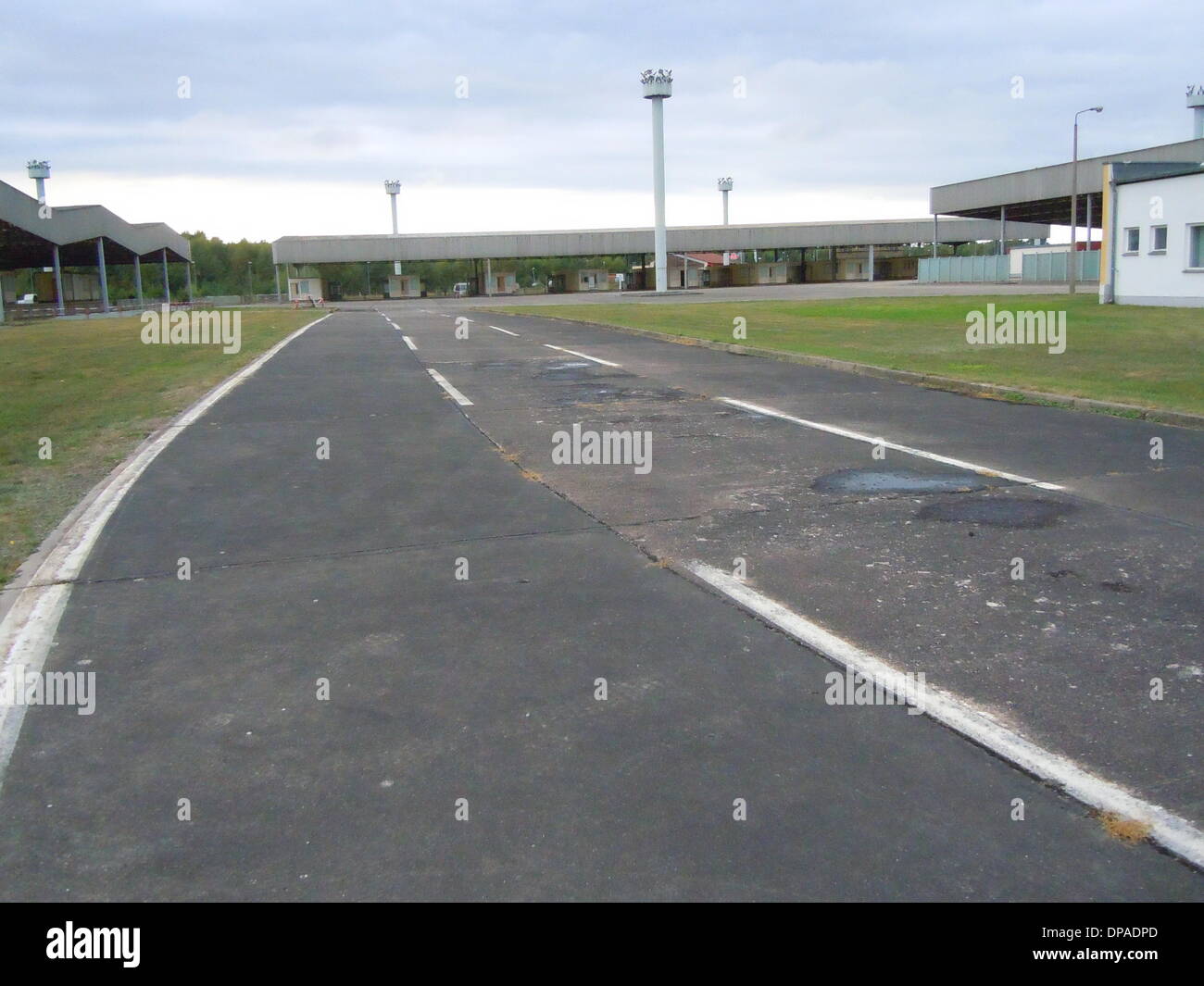 Check point memorial Marienborn. The former controll station run by the ...