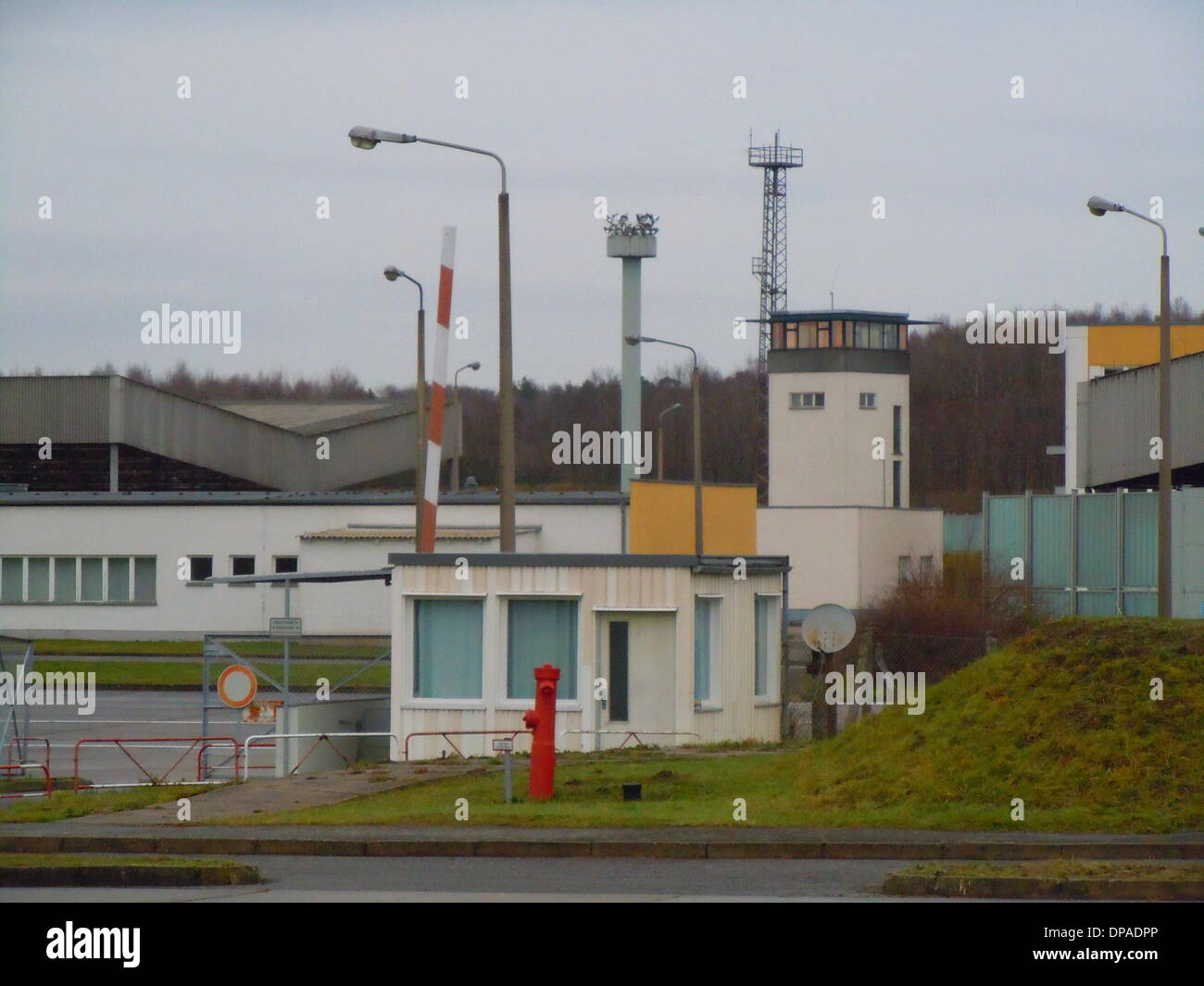 Check point memorial Marienborn. The former controll station run by the ...