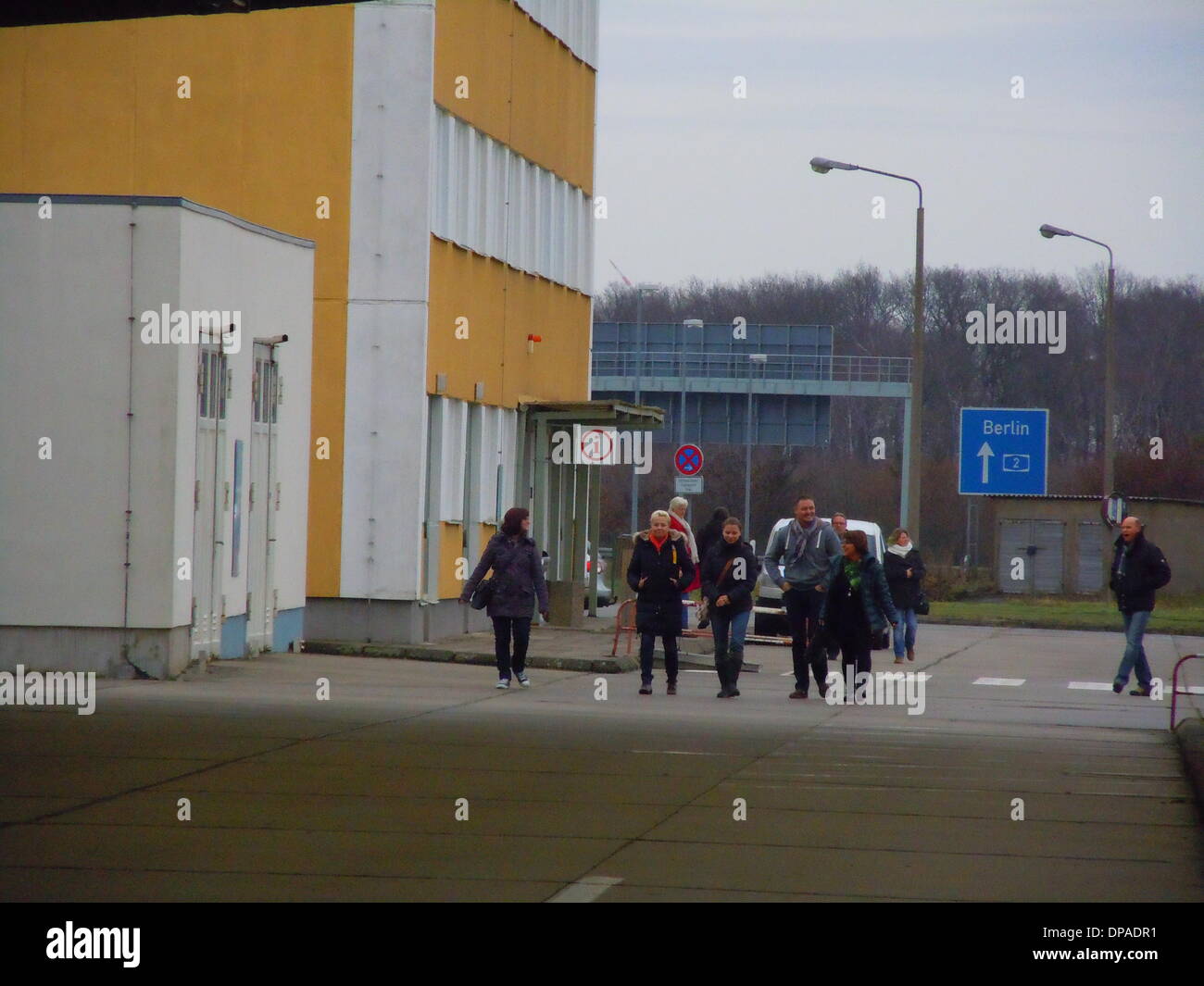 Check point memorial Marienborn. The former controll station run by the ...