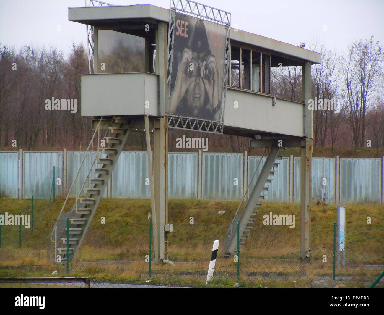 Check point memorial Marienborn. The former controll station run by the ...