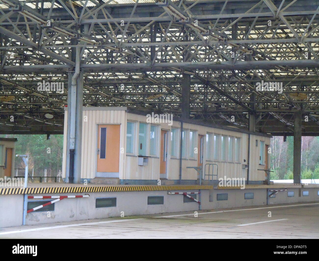 Check point memorial Marienborn. The former controll station run by the ...