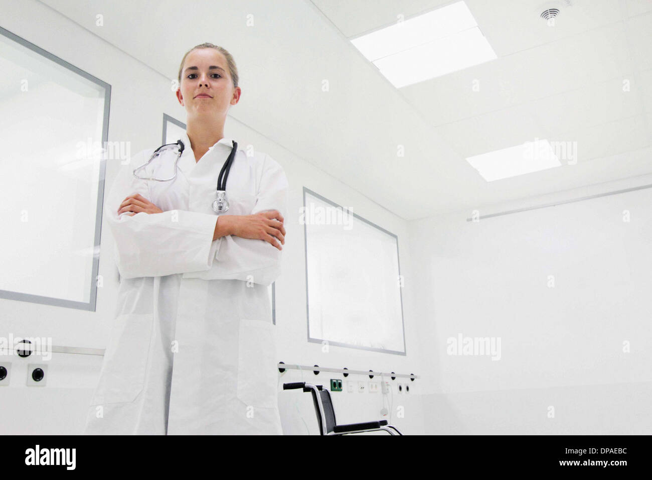 Portrait serious caucasian female doctor hi-res stock photography and ...