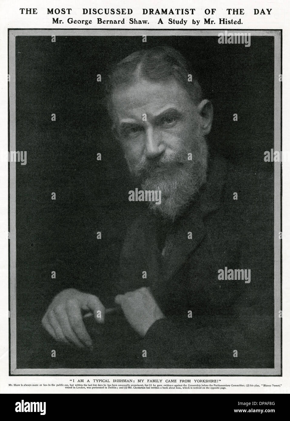 George bernard shaw british playwright hi-res stock photography and ...