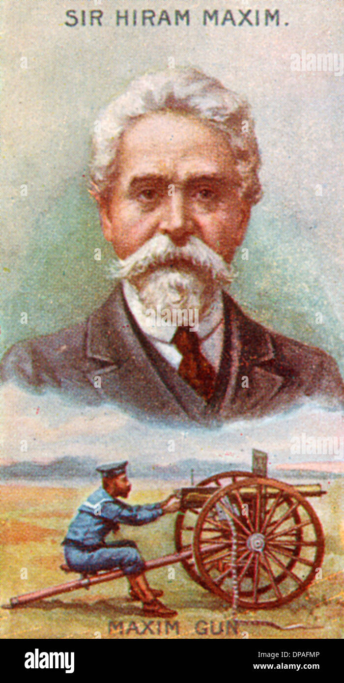 Hiram maxim with his machine gun hi-res stock photography and images ...