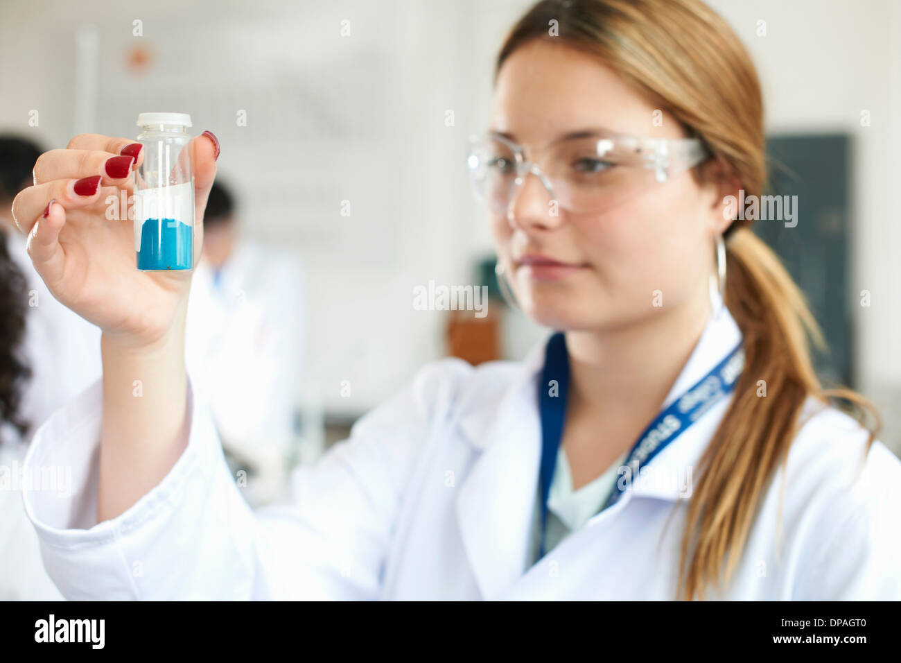 Blue chemistry hi-res stock photography and images - Alamy
