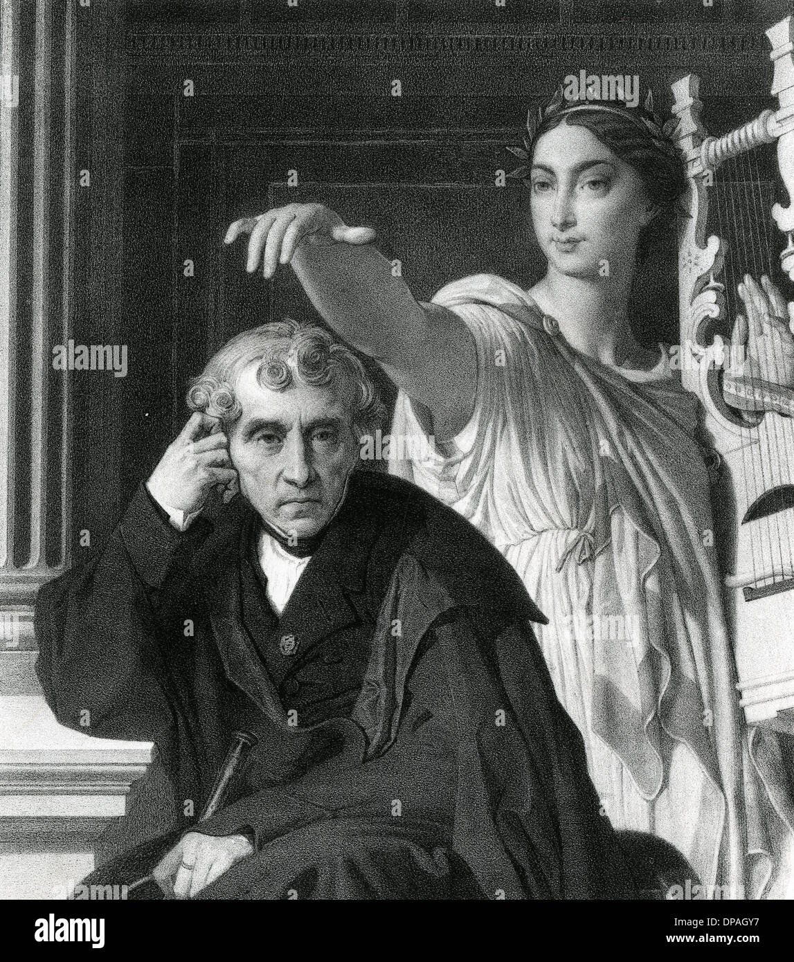 CHERUBINI AND HIS MUSE Stock Photo - Alamy