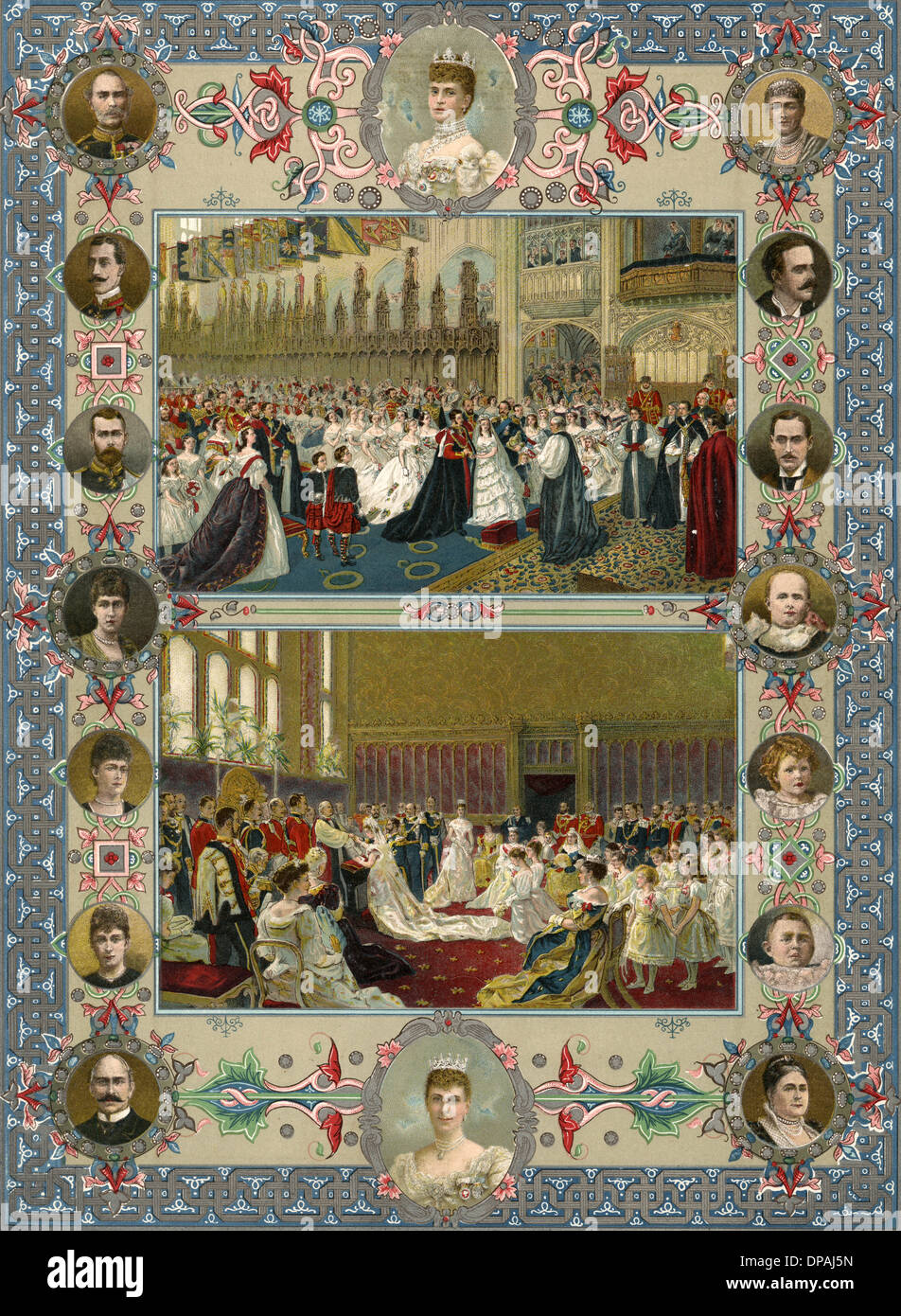 Wedding of edward vii to princess alexandra hi-res stock photography ...