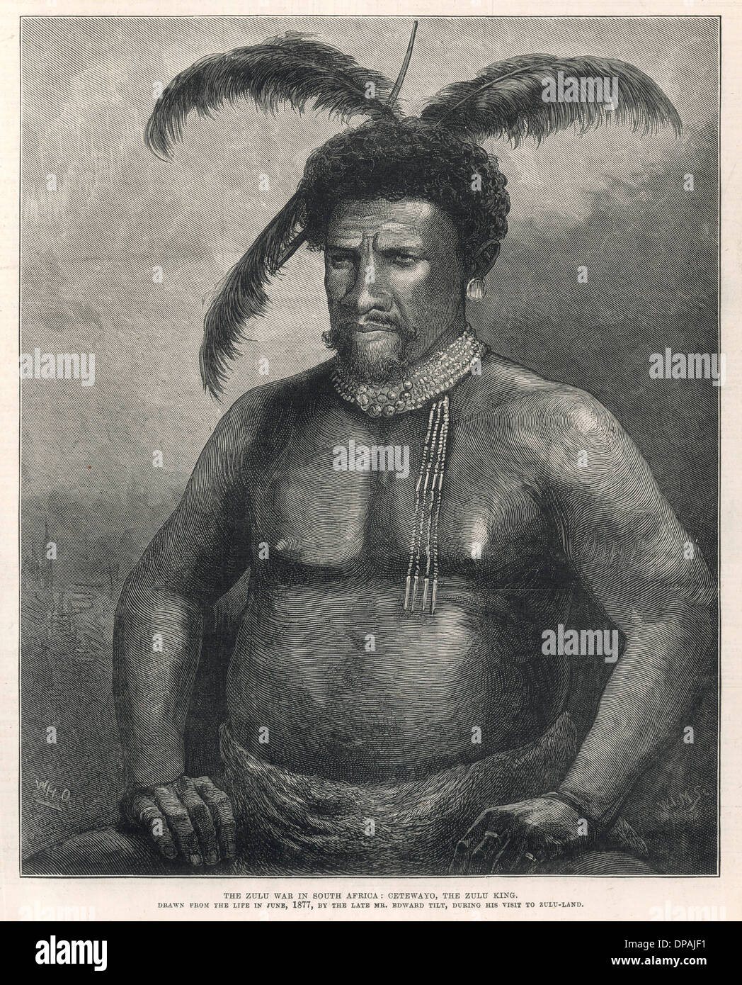 CETEWAYO or CETSHWAYO Zulu king Stock Photo - Alamy