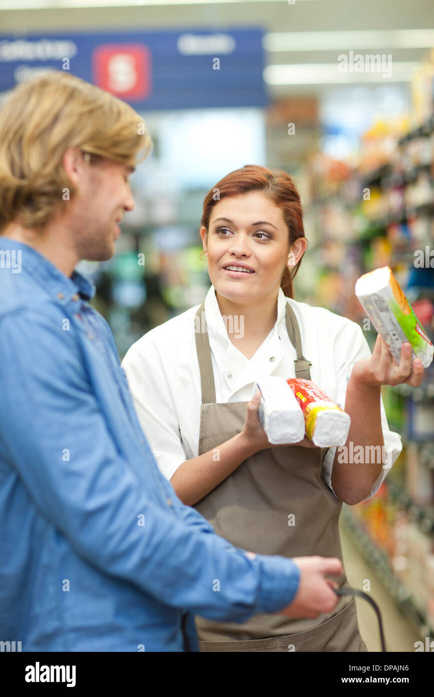 Groceries, customer, shop assistant hi-res stock photography and images ...