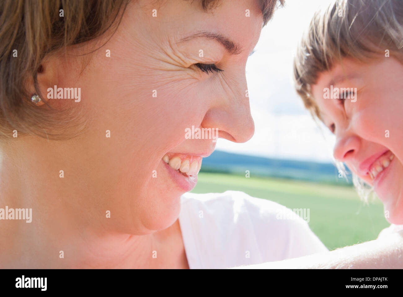Laughing mother and daughter hi-res stock photography and images - Alamy