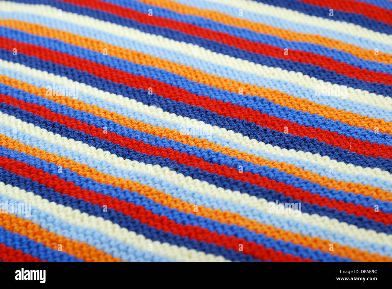 Striped diagonal background of knitted cloth Stock Photo - Alamy