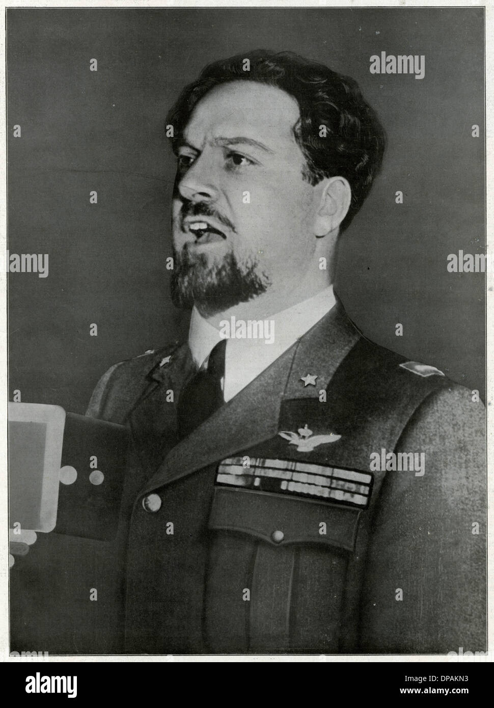 ITALO BALBO SPEECH Stock Photo - Alamy