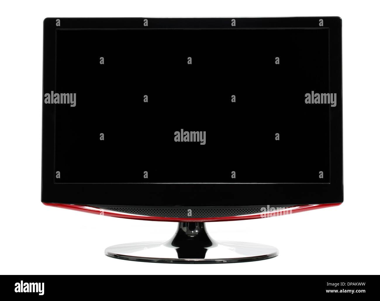 Computer monitor and TV in one. Isolated on white Stock Photo - Alamy