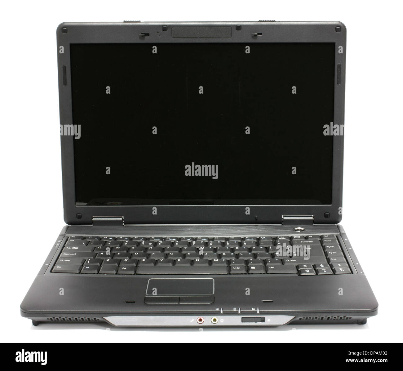 Laptop isolated on white background Stock Photo - Alamy