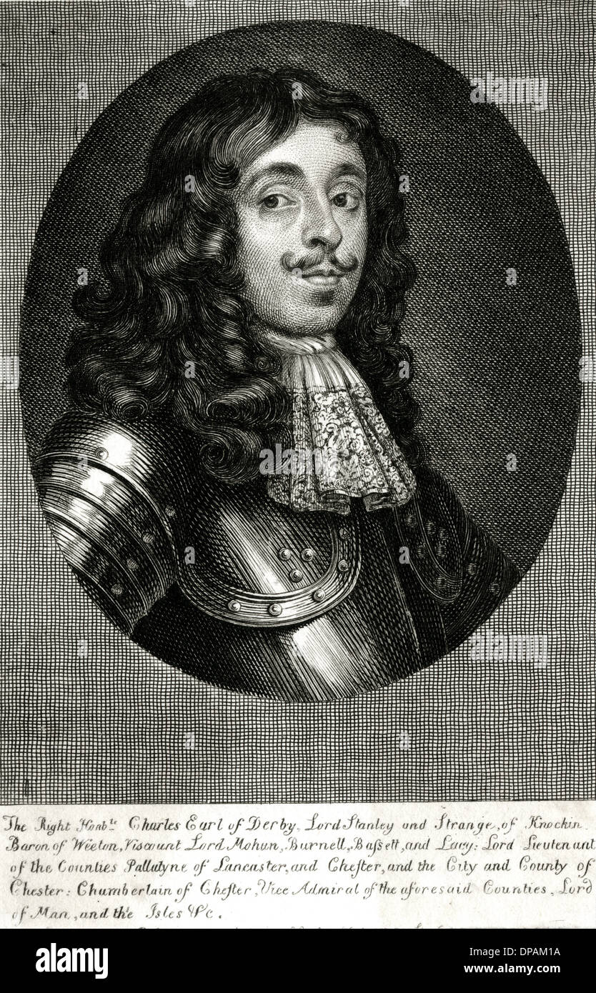 CHARLES 8TH EARL DERBY Stock Photo - Alamy