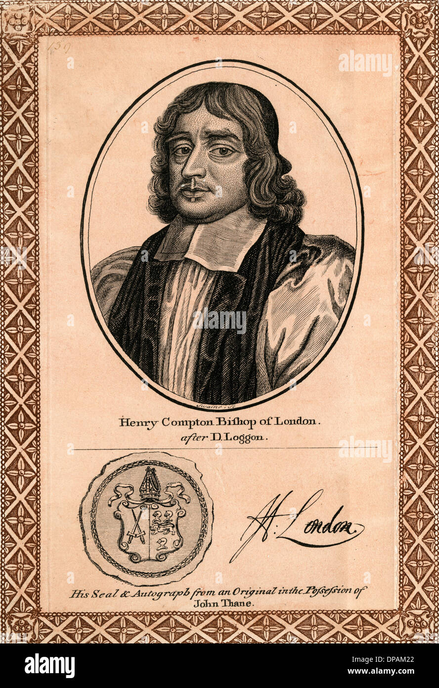 BISHOP HENRY COMPTON Stock Photo - Alamy