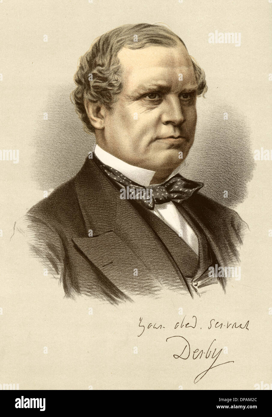 EDWARD 15TH EARL DERBY Stock Photo - Alamy